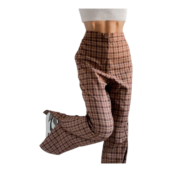 Urban Outfitters | Pants & Jumpsuits | Urban Outfitters Plaid Split ...